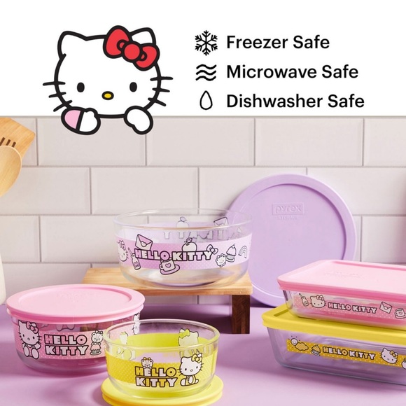 Hello Kitty | Kitchen | Not For Sale New Pyrex X Hello Kitty Piece ...